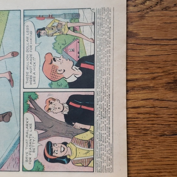 Archie Series | Other | Vintage 6s Archies Girls Betty And Veronica No ...